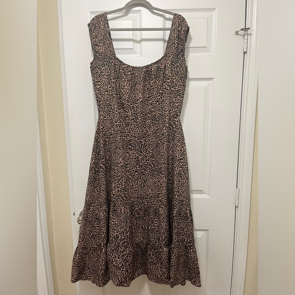 Reformation | Dresses | Reformation Toulouse Bengal Leopard Print Dress ...